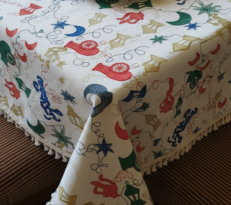 Embroidered Ramadan Tablecloth – El Hayat Store